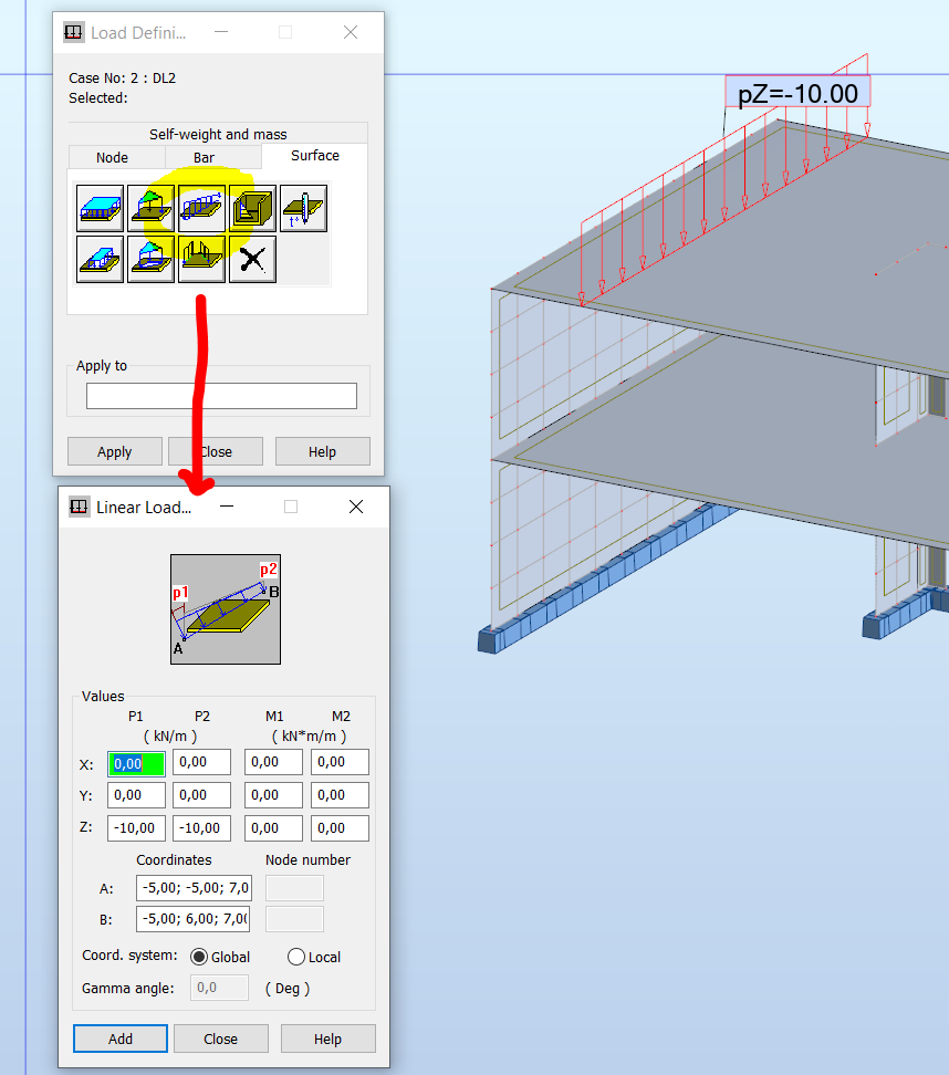 Unjustified "Linear load has not been applied to a panel" warning when linear loads aplied to ...