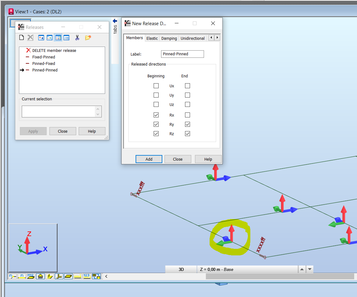 Which Coordinate System Is Used For Bar Member Releases Definition In