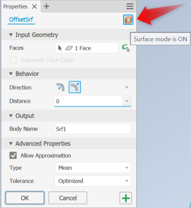 Surface created in Inventor part using Copy Object doesn't update after ...
