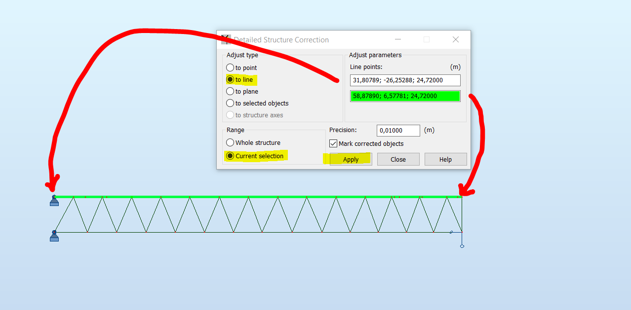 Incorrect distribution of forces generated automatically for vehicle defined as moving load ...