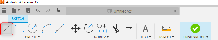 How to create lines in a Fusion drawing