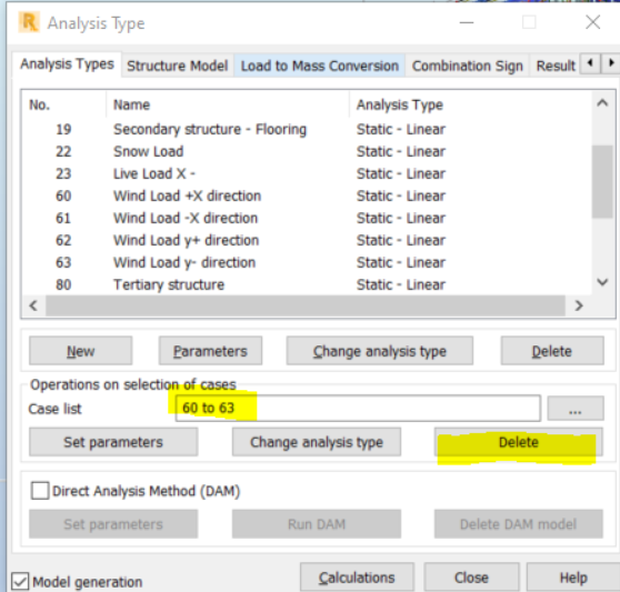 How to delete wind pressure maps presented after wind forces modification or deleting from load ...