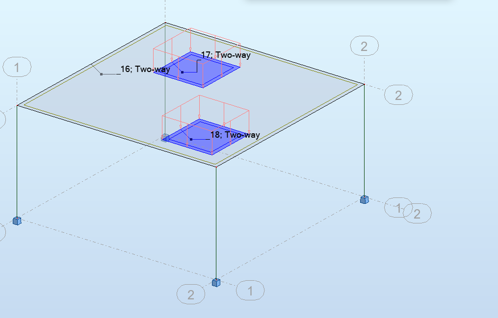 在 Robot Structural Analysis 中，通过对另一个（重叠）覆层应用的面荷载，对覆板施加面片荷载是否正确？