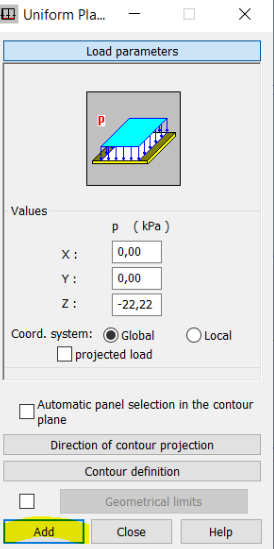 "Incorrect definition of contour load" warning while model calculation in Robot Structural Analysis