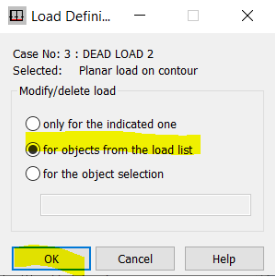 "Incorrect definition of contour load" warning while model calculation in Robot Structural Analysis