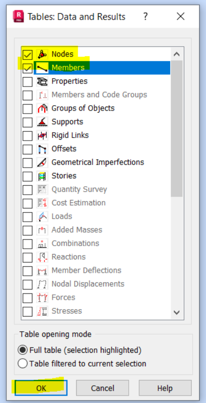 How to import frame model geometry from spreadsheet to Robot Structural Analysis