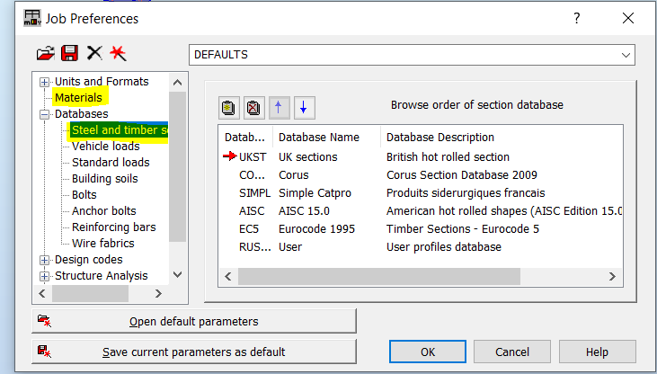 How to use spreadsheet data to define sections for bar members in Robot Structural Analysis