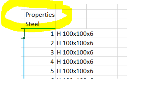 How to use spreadsheet data to define sections for bar members in Robot Structural Analysis