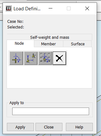 Load definition icons inactive in Robot Structural Analysis