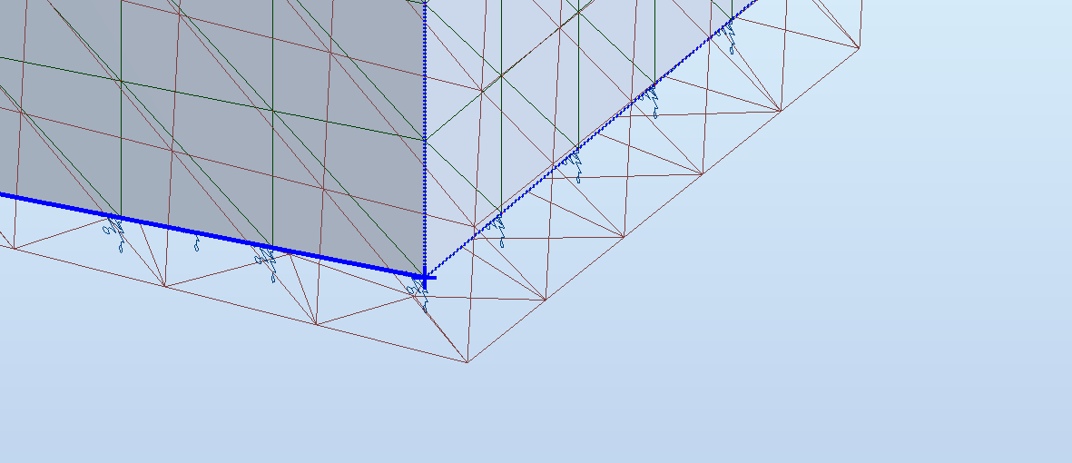 Elastic support symbols do not move while model deformation ...