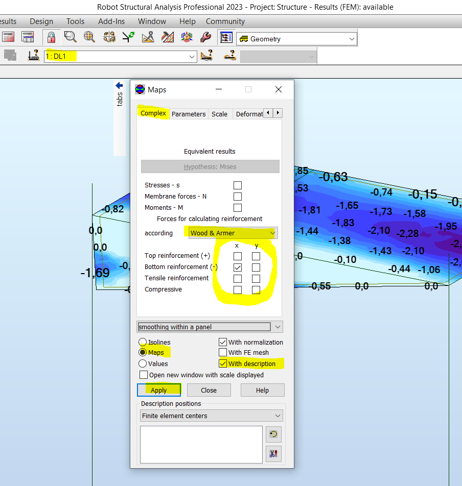 Excessive area of reinforcement calculated for RC slab due to cracking limit in Robot Structural ...