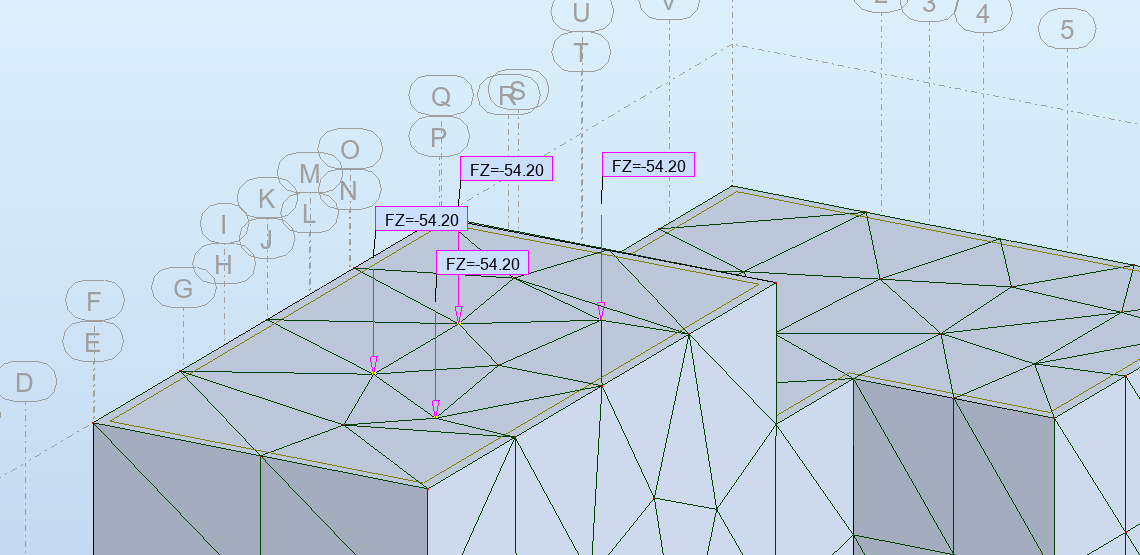 Load values presented graphically for harmonic analysis after model calculation different than ...