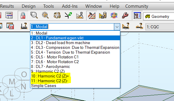 Why additional load cases are generated while harmonic analysis in ...