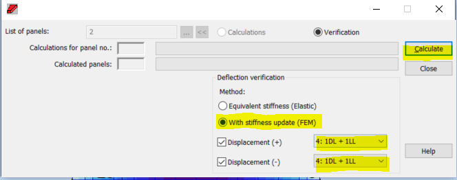 Unexpected too big difference in RC slab deflection verified for required and provided ...