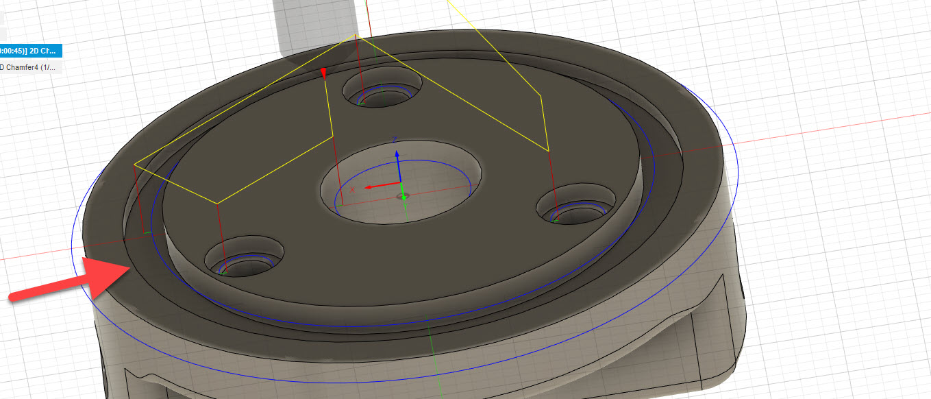 Not all selected edges have toolpaths generated for 2D Chamfer in ...