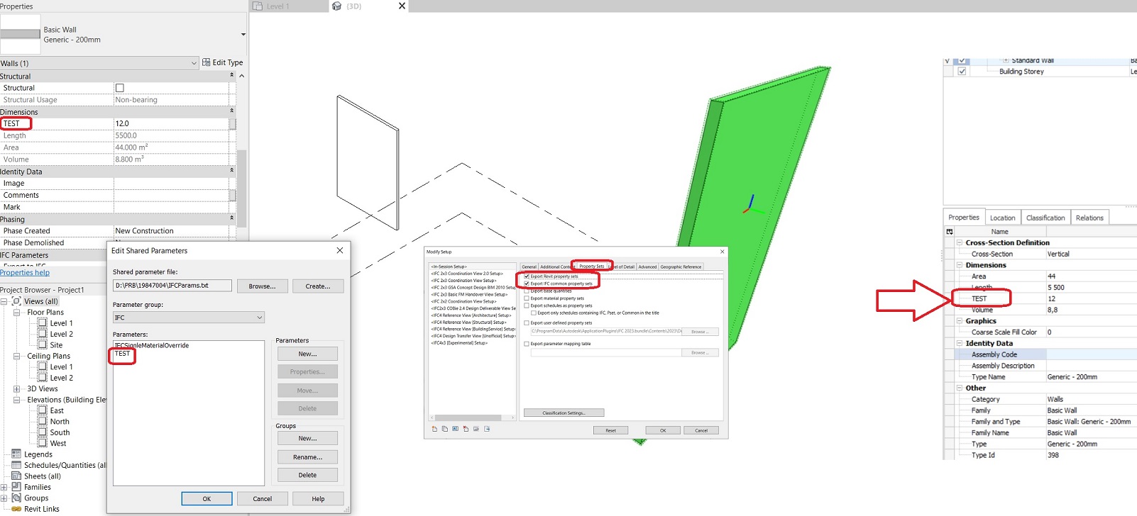 How To Export Shared Parameters To IFC From Revit