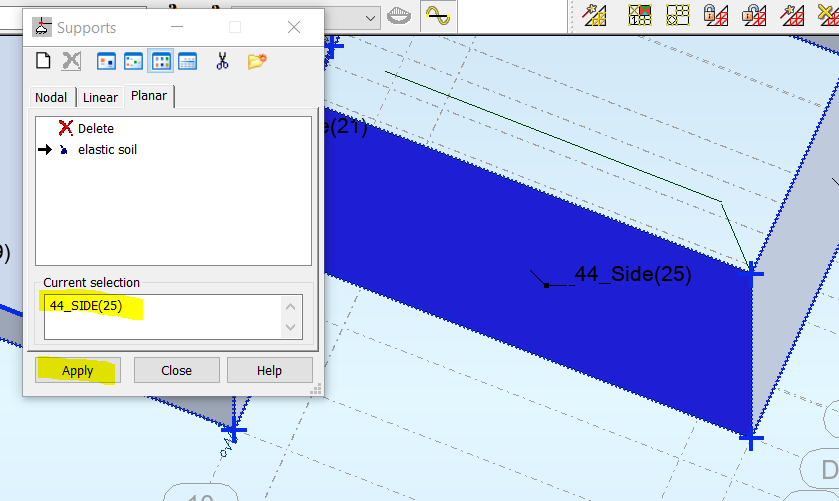 How to define elastic support for solid model in Robot Structural Analysis