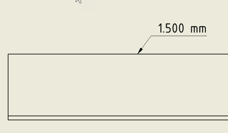 O parâmetro de espessura de chapa de metal exportado de uma iPart do ...