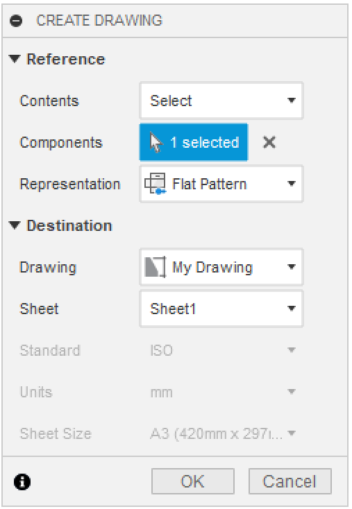 How to insert sheet metal assemblies, individual folded components and flat patterns into a ...