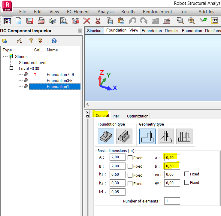 "Problem with reinforcement arrangement" while RC foundation design in Robot Structural Analysis