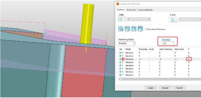 Not able to apply a negative "Component Thickness" to particular surfaces when using Constant Z ...