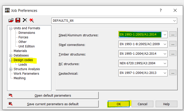 Missing steel code check labels for model in Robot Structural Analysis