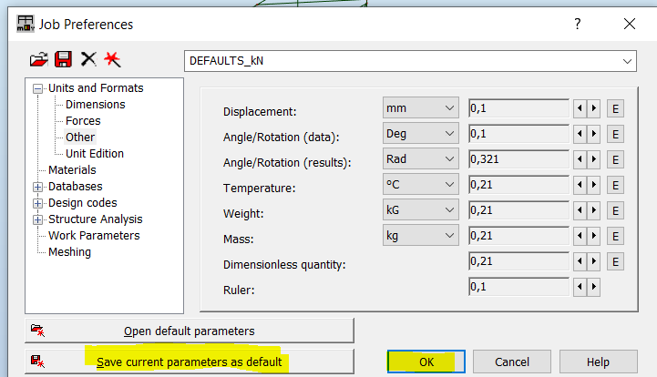 Missing steel code check labels for model in Robot Structural Analysis