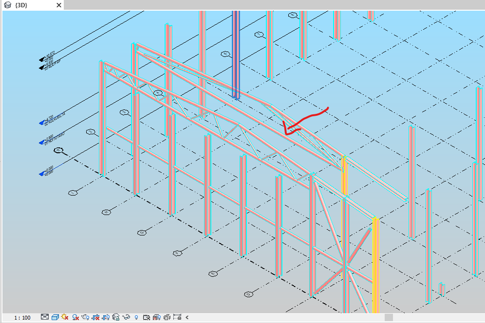 Beams in truss will be deformed after copying them between grids in Revit