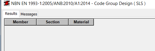 "Members ( ) have not been calculated under SLS" while steel member verification or group design ...