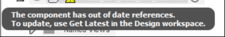 "This component has out of date references" message in browser tree in Fusion