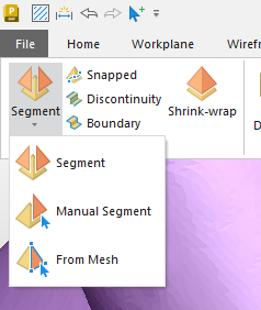 How to create surface patches from a mesh in PowerShape