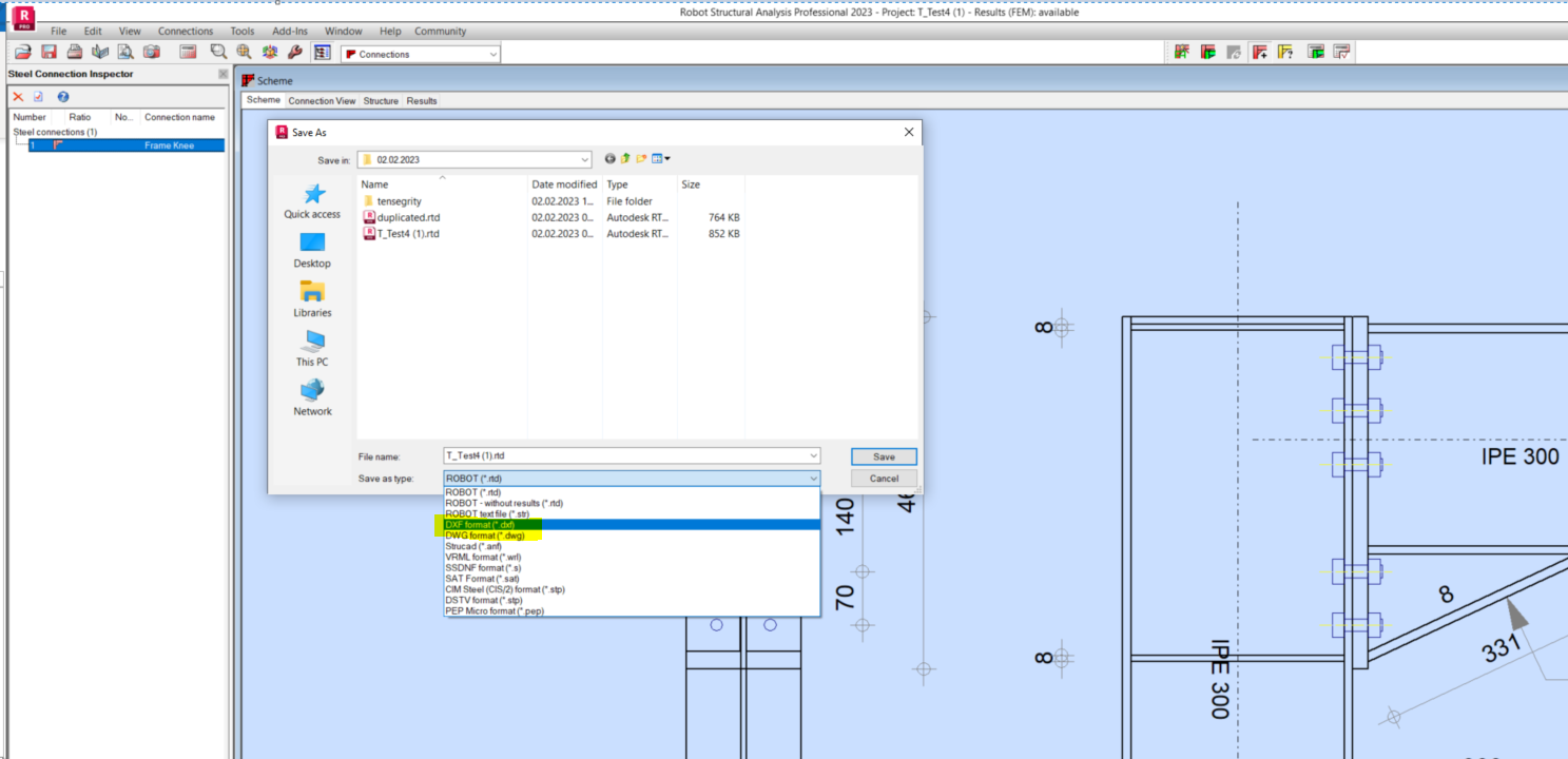 Is it possible to export detailed drawings of members to DWG or DXF ...