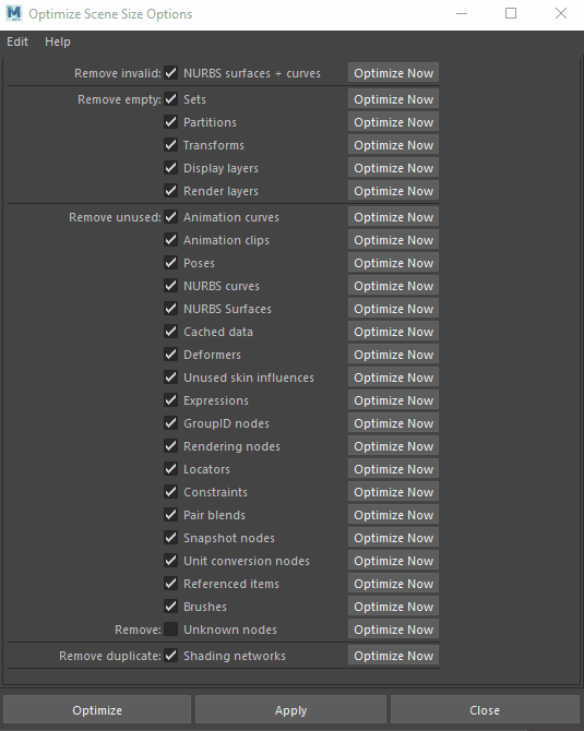 在 Maya 中包含引用的场景文件中，引用编辑会丢失