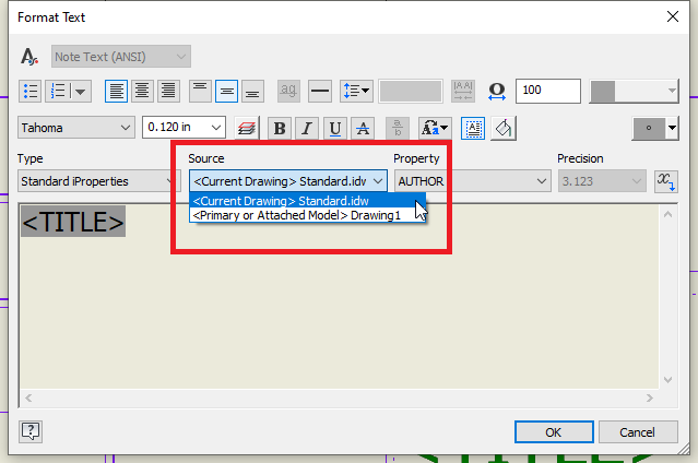 Copy Model iProperty Settings: "No Source model established for ...