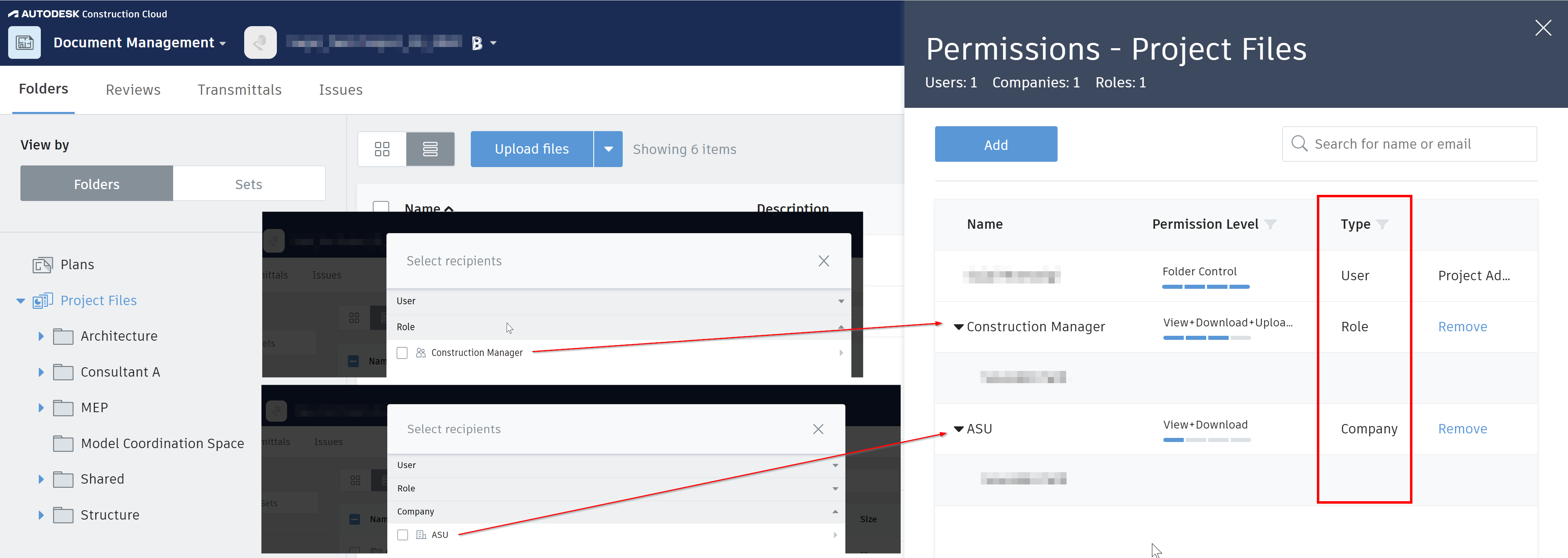 No Role Or Company Displayed When Sharing Files In Bim 360 Document Management