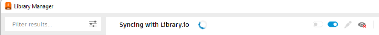 "Syncing with Library.io..." endlessly when trying to sync managed library in Fusion