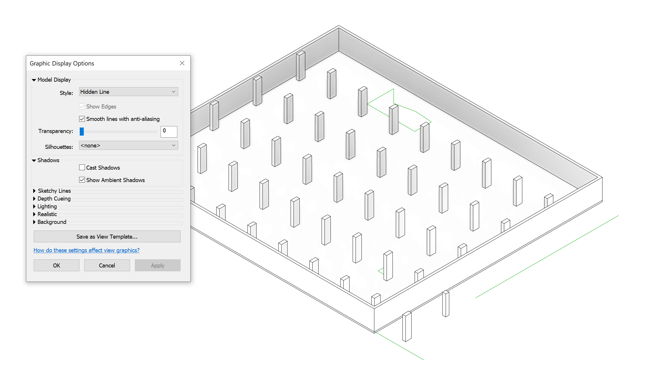 Turning On Or Off The 3D Grids Affects The Display Of Ambient Shadows