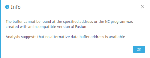 Quando si utilizza il connettore macchina in Fusion, viene visualizzato il messaggio di errore ...