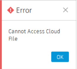 "The requested document is not accessible" or "cannot load machine model" when selecting Machine ...