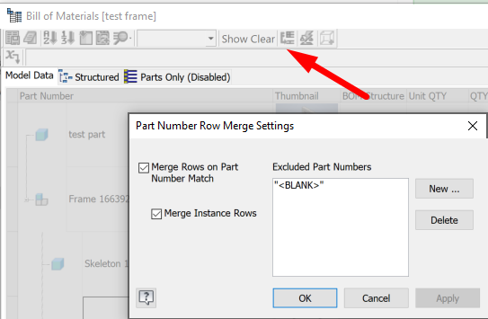How to make custom unmerge for similar frame components in BOM list if they were edited in ...