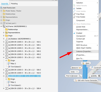 How to make custom unmerge for similar frame components in BOM list if they were edited in ...