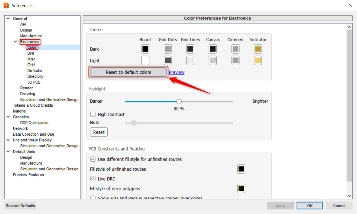 When adding a label on a 2D layout file the color of the label is white ...