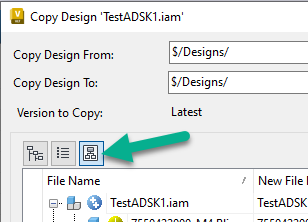 How to switch between reuse and copy action for multiple files at once in Vault Basic Copy Design?