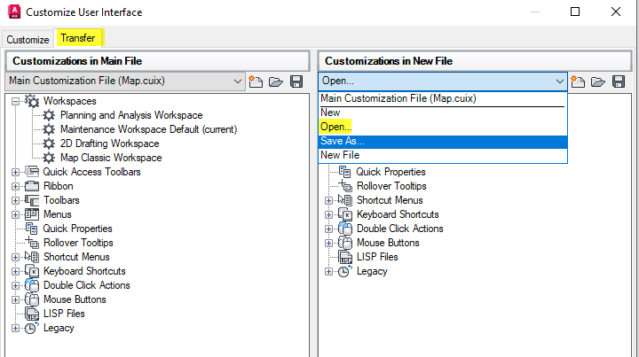 如何将 AutoCAD 工作空间添加到其他 AutoCAD 产品