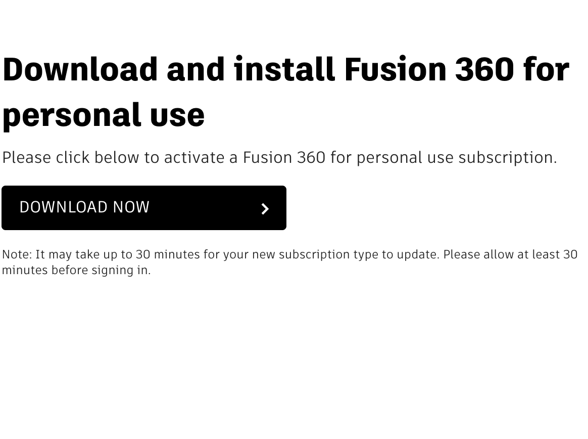 How to register for Fusion for Personal Use