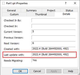 Using file information from Details tab as an iProperty in Inventor files
