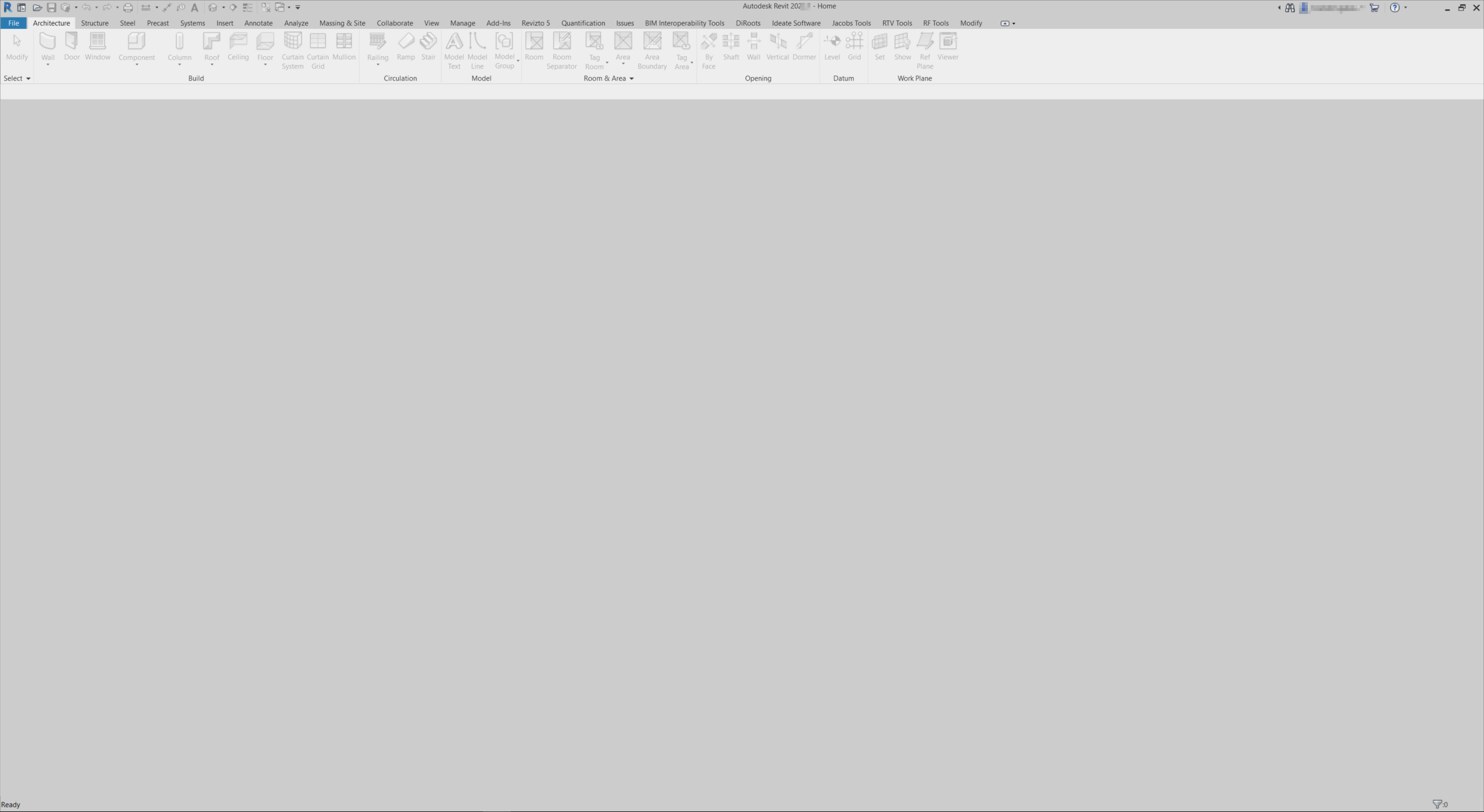 Revit shows gray screen after attempting to open a model from BIM 360