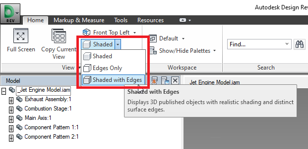 Spigoli del modello non visualizzati nei file DWF creati in Inventor