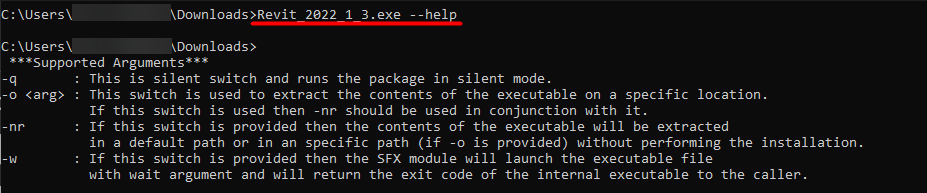 Command line parameters for Autodesk software updates
