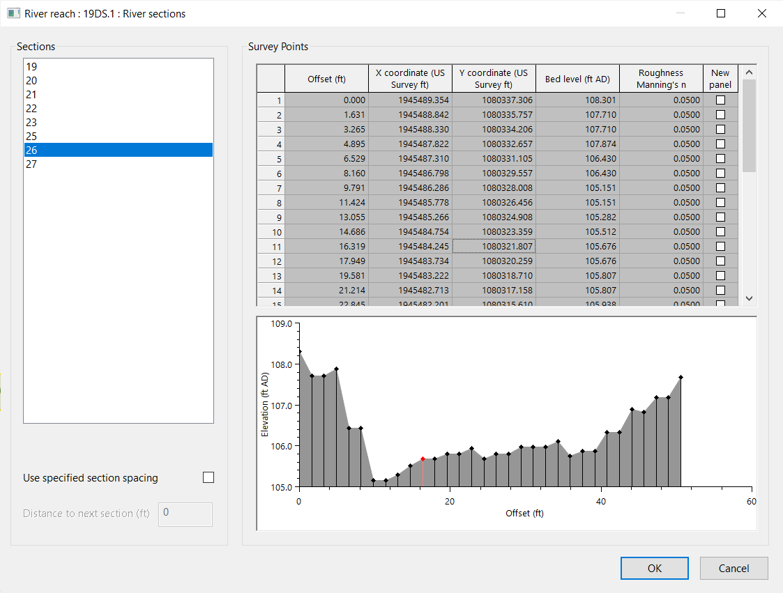 Cannot Edit Data in Cross Section and Bank of River Reach in Info works ICM